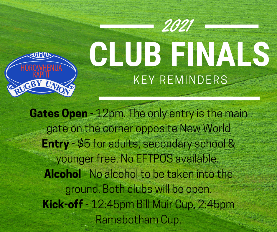 Club Finals – Key Reminders – HKRFU