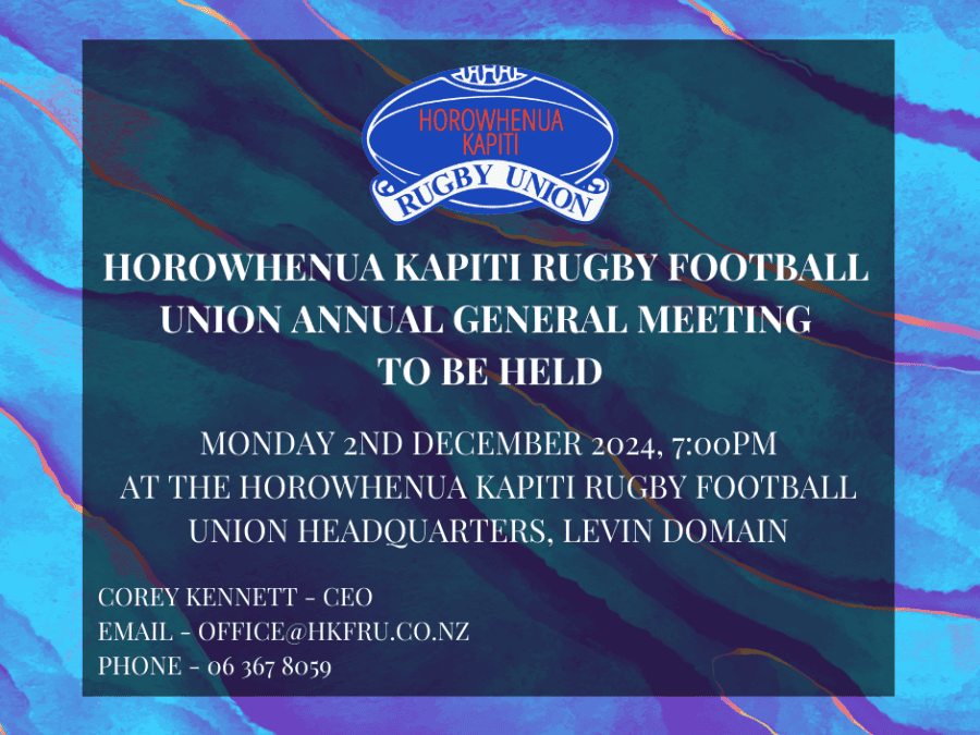 HKRFU – Horowhenua Kapiti Rugby Union